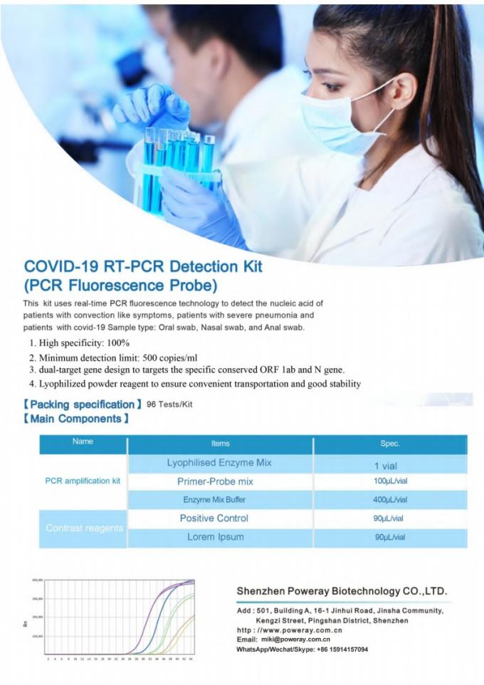 DNA RNA Extraction PCR Rapid Test Kit Medical Dignostic